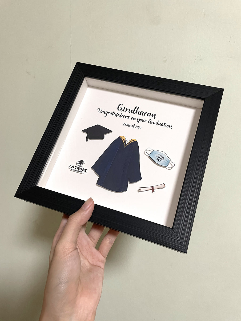 Custom Graduation Shadow Box Gift Frame – By Craft Room